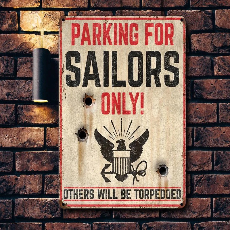 US Navy Metal Sign - Veteran UX